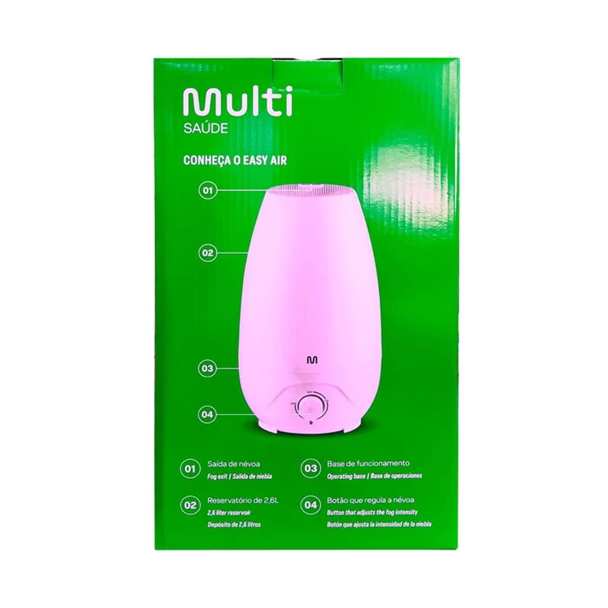 Umidificador de Ar Multilaser Easy Air Hc118 2,6 Litros Na Drogaria Primus