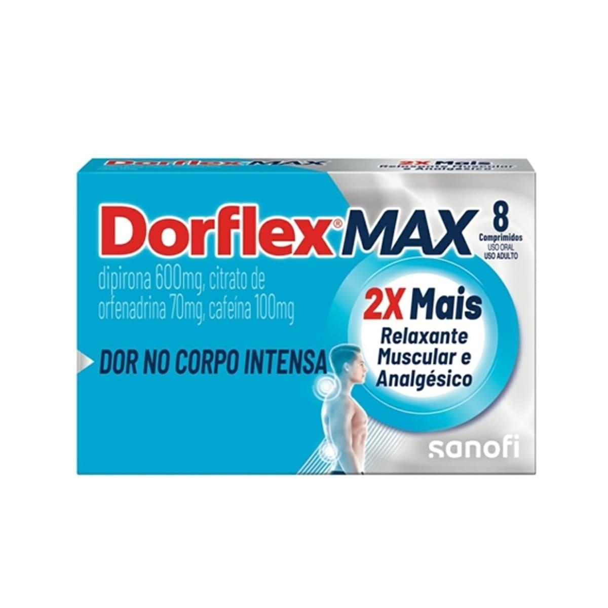 Dorflex Max 8 Comprimidos Na Drogaria Primus