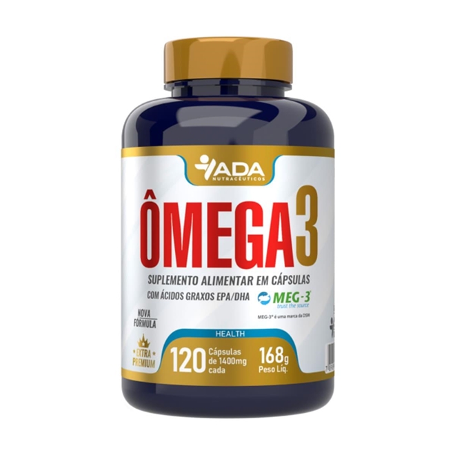 Omega 3 1000Mg Ada Nutracêuticos 120 Cápsulas Na Drogaria Primus