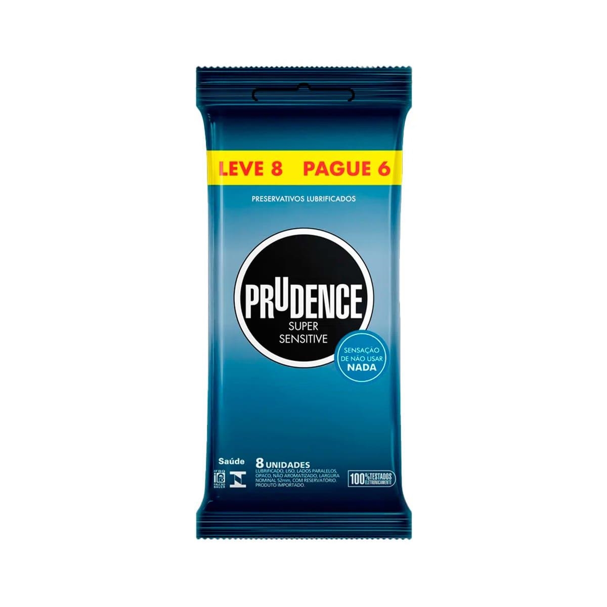 Preservativo Prudence Super Sensitive Leve 8 Pague 6 Unidades Na ...