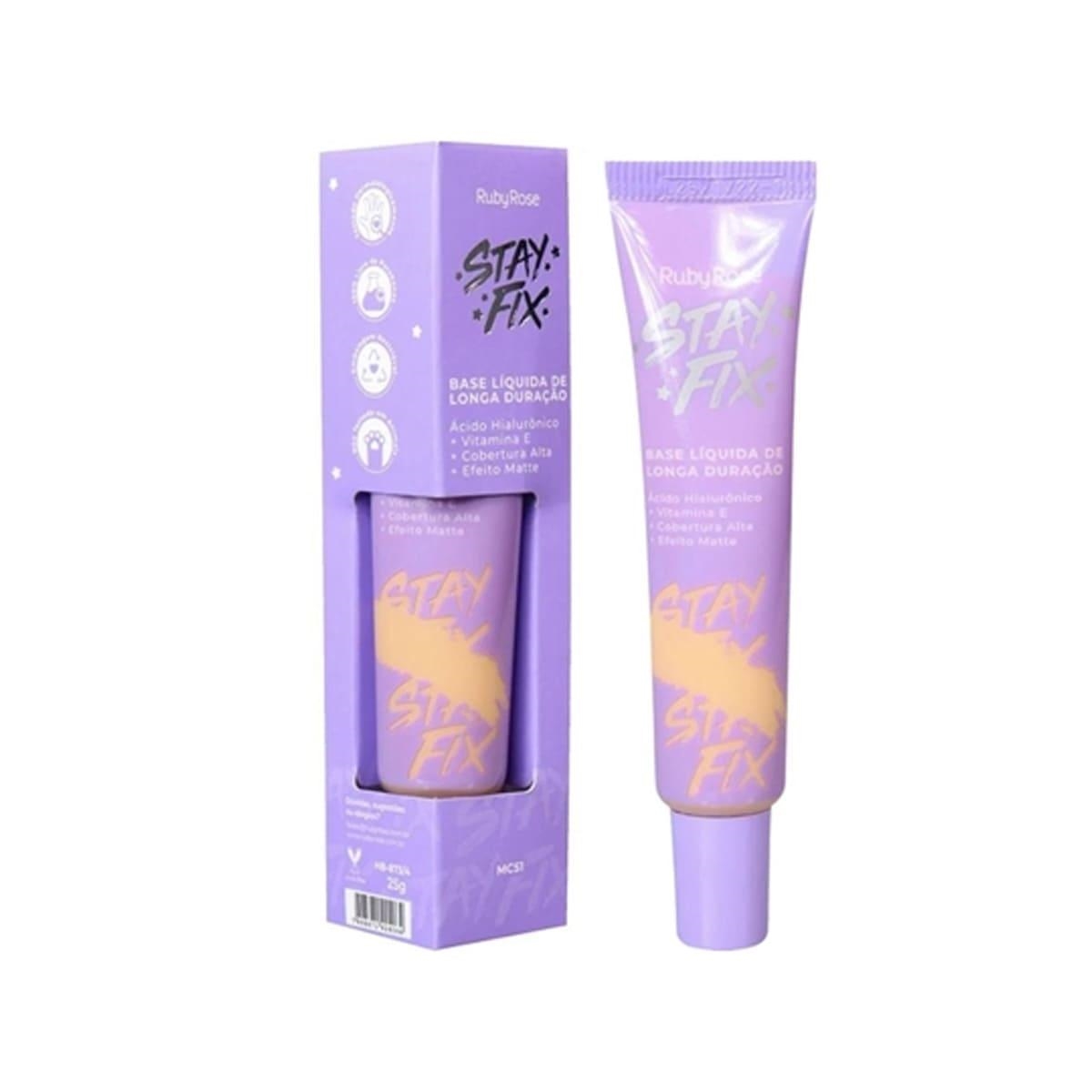 Base Líquida Stay Fix Ruby Rose Mc51 Hb8734 Na Drogaria Primus