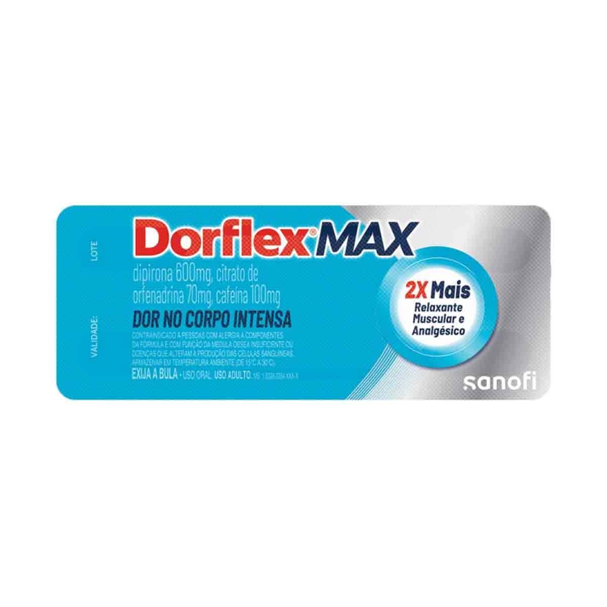 Dorflex Max 4 Comprimidos Na Drogaria Primus
