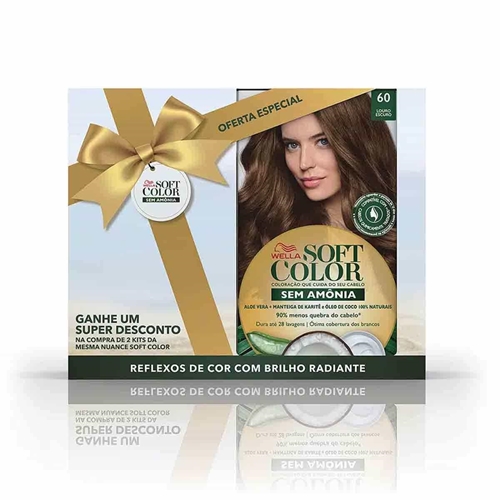 Kit Tintura Soft Color 60 Louro Escuro 2 Unidades Na Drogaria Primus