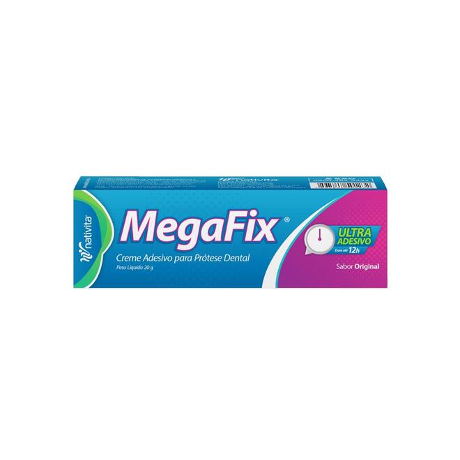 Creme Adesivo Para Prótese Dental Megafix Original 20g Na Drogaria Primus
