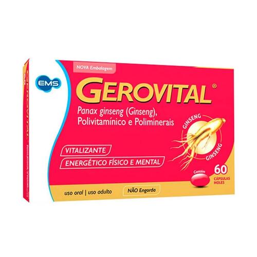 Gerovital 60 Cápsulas Na Drogaria Primus