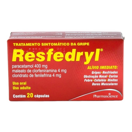 PARACETAMOL + MALEATO DE CLORFENIRAMINA + CLORIDRATO DE FENILEFRINA ...