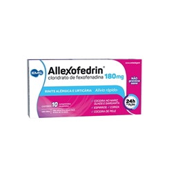 Allexofedrin 180mg 10 Comprimidos Na Drogaria Primus