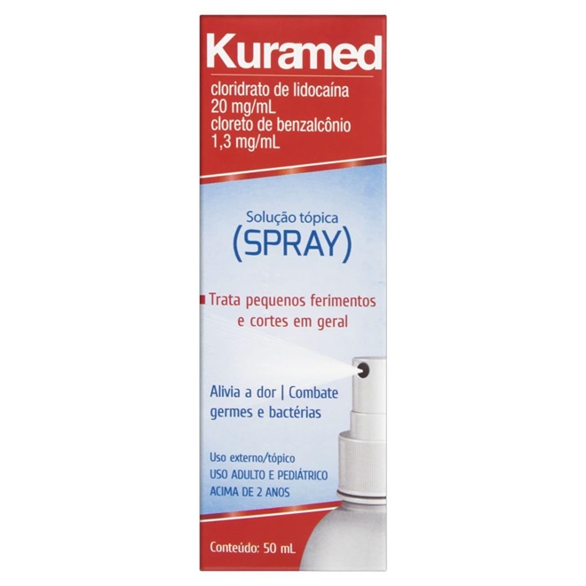 Kuramed Solução Tópica Spray 50ml Na Drogaria Primus