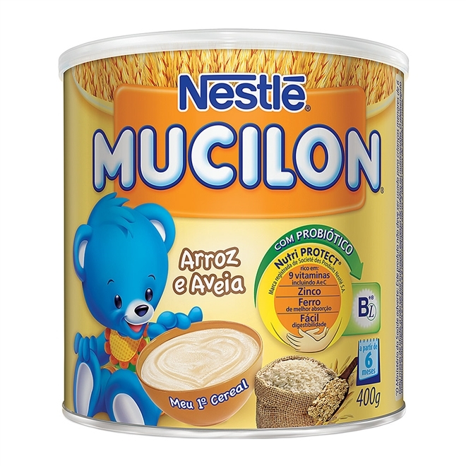 Compre Cereal Infantil Mucilon Sabor Arroz E Aveia 400 Gramas